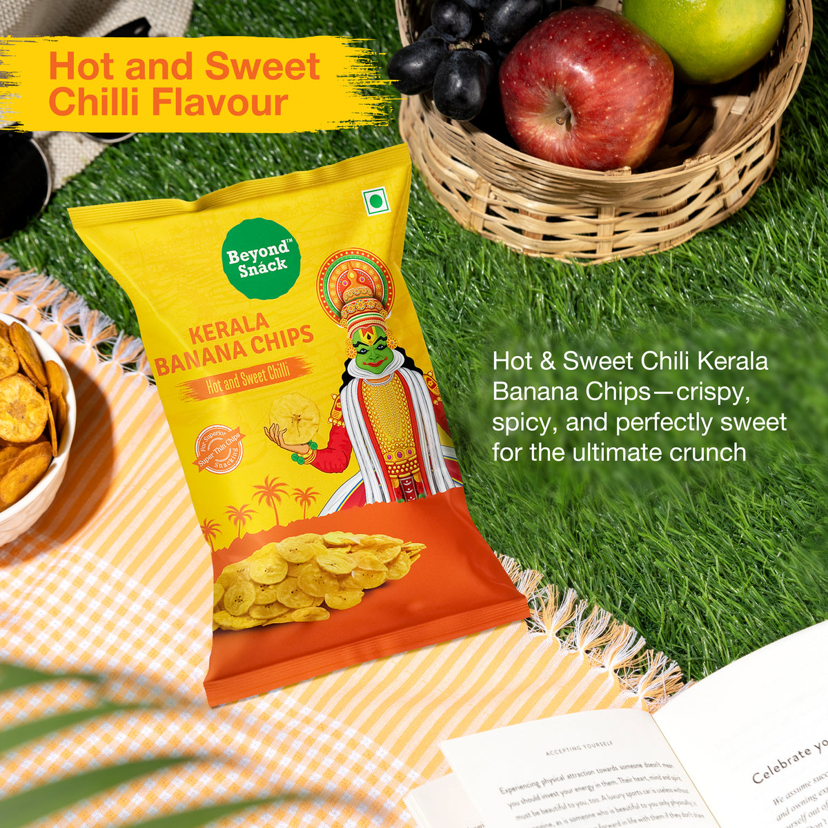 Beyond Snack Kerala Banana Chips Hot & Sweet Chilli 300g (3x100g)Thin ...