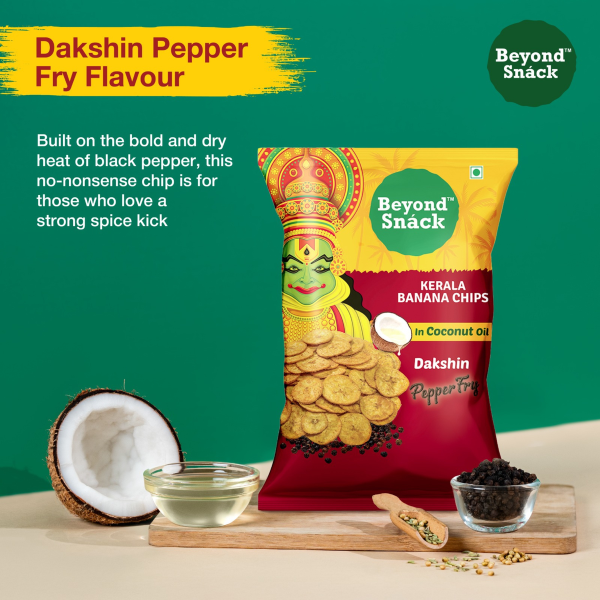 Dakshin Pepper Fry made in Coconut Oil | Beyond Snack