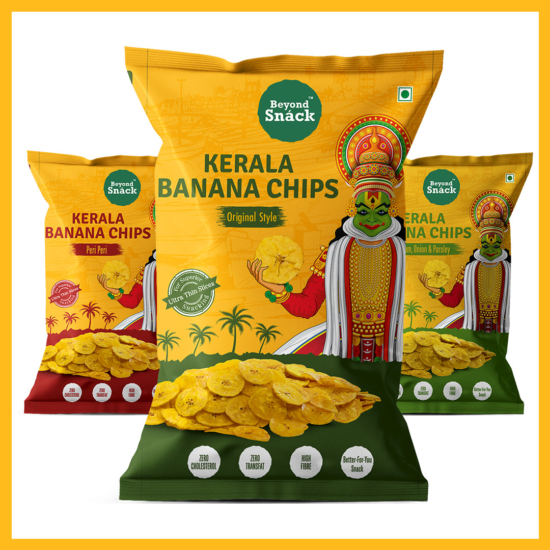 Beyond Snack Kerala Banana Chips: Original, Peri Peri, Sour Cream Onion ...