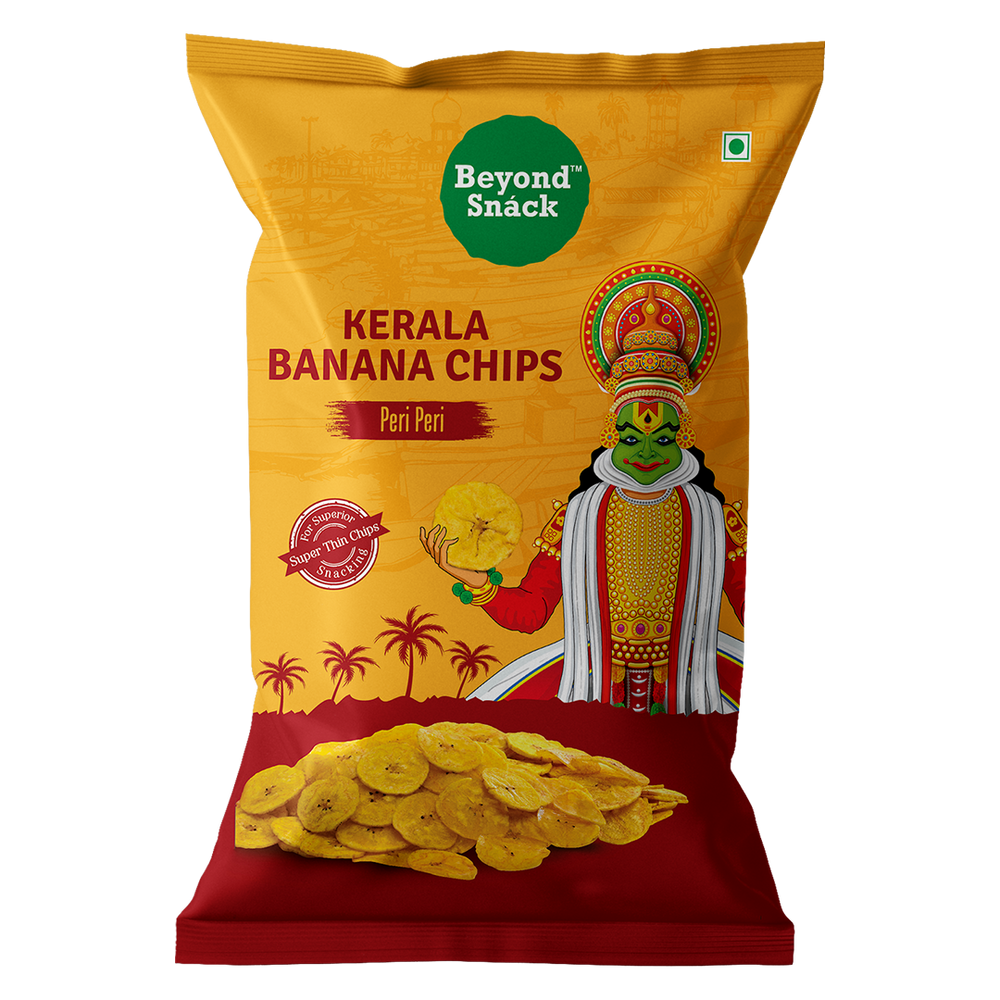 Beyond Snack Kerala Banana Chips Peri Peri Flavour 300g (100g*3 packs ...
