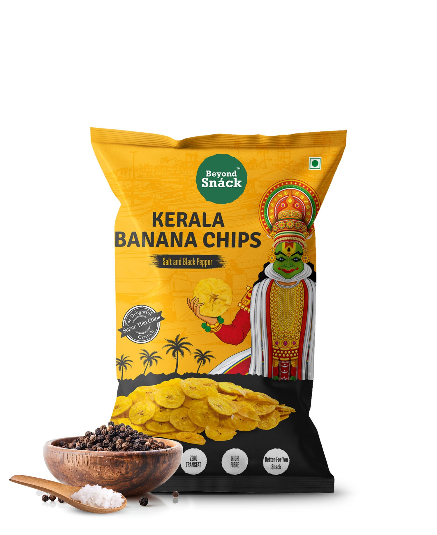 Beyond Snack Kerala Banana Chips Salt & Black Pepper 300g (3x100g ...